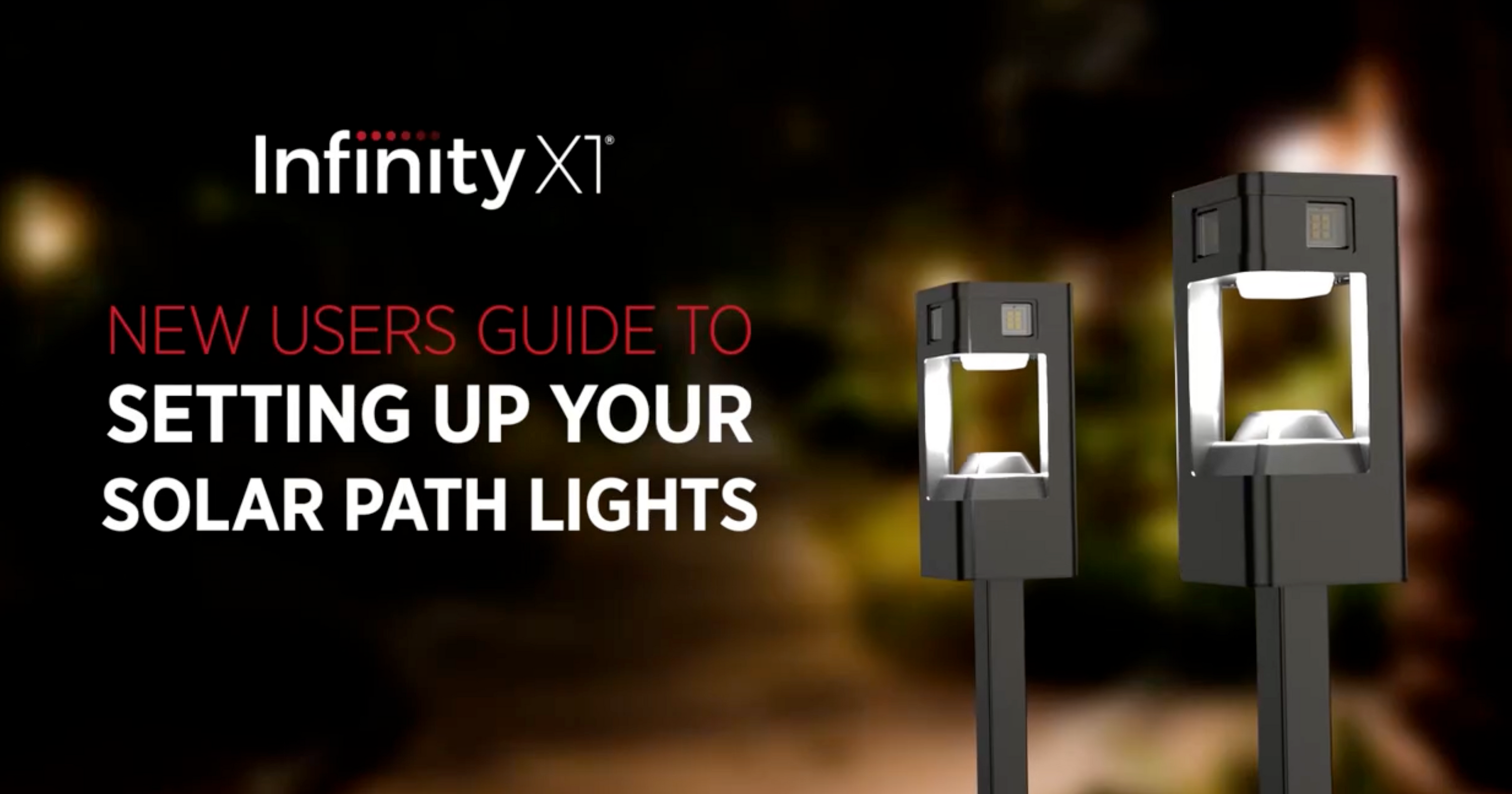 Infinity X1 Motion Activated 500 L Solar Path Light – Infinity X1 ...